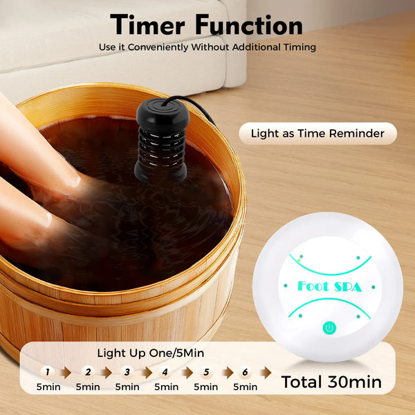 Ionic Detox Foot Bath Spa Machine, 30-Min Auto Timer, Portable Home Use ...